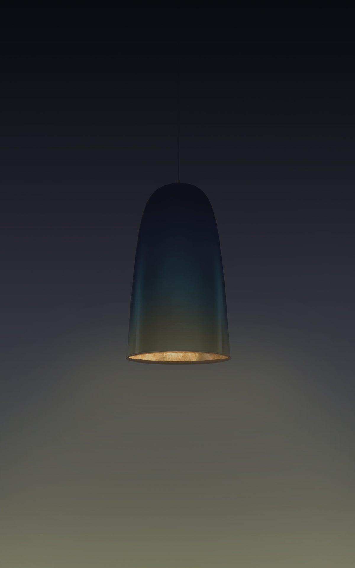 Lungo Suspension - Small - Peacock Blue Finish